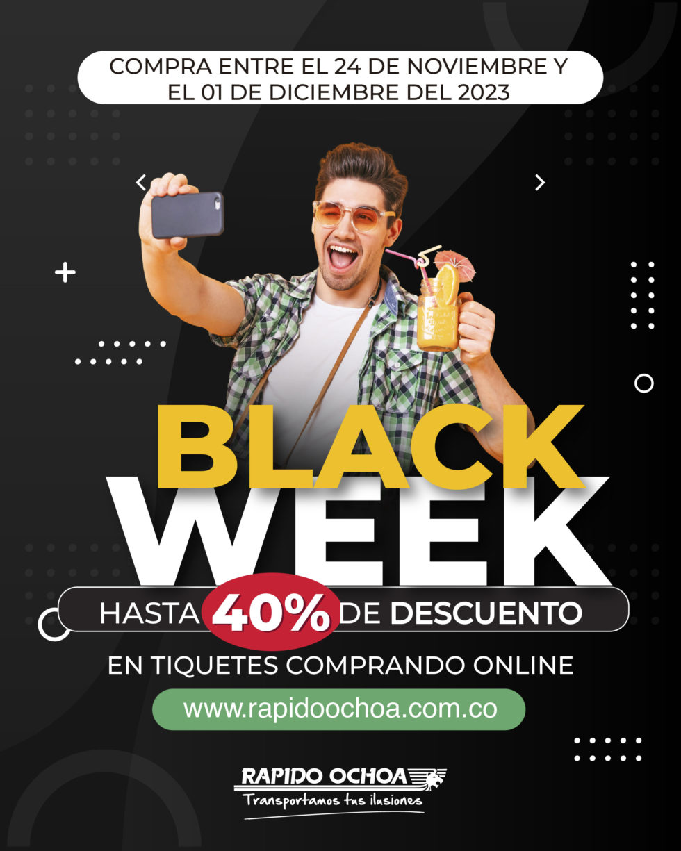 Condiciones Black Week - Rápido Ochoa